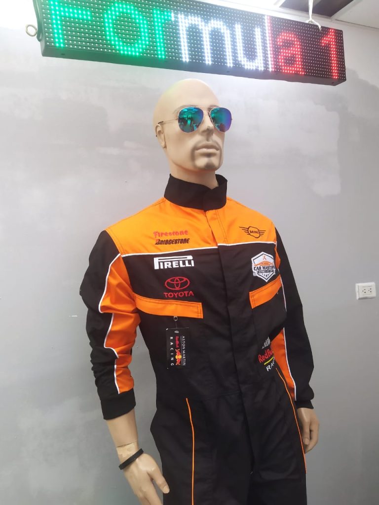 Overol Negro con Naranja Tipo Formula 1 – Edición Especial – Dotaciones ...